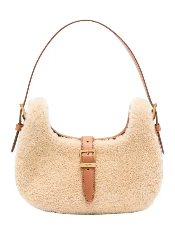 Saint Laurent Neutrals Shoulder Bags - Cream