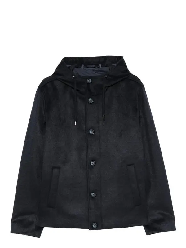 Herno Hooded Jacket - Blue