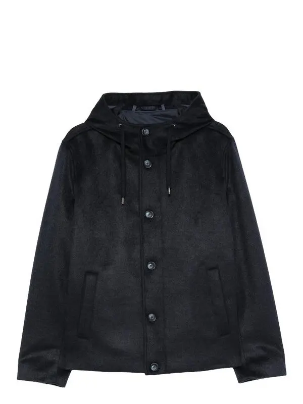Herno Hooded Jacket - Blue
