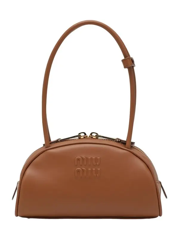 Miu Miu Beau Leather Bag - Brown
