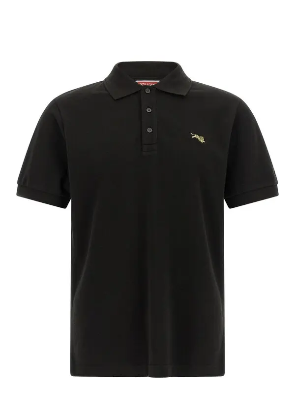 Kenzo Happy Tiger' Polo Shirt - Black