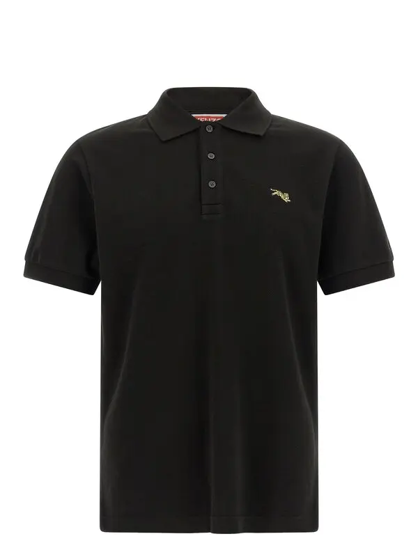 Kenzo Happy Tiger' Polo Shirt - Black
