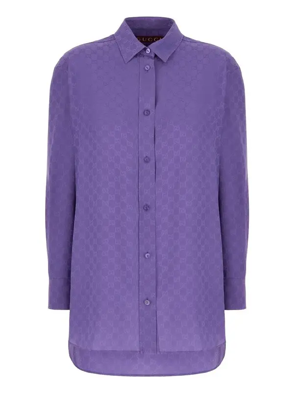 Gucci Monogram Button Up Shirt - Multicolor