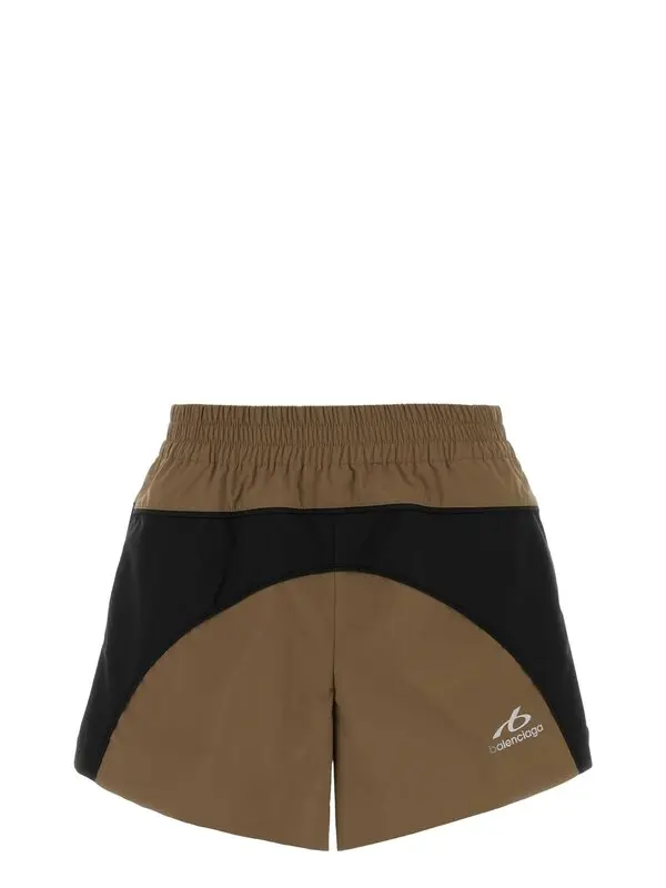 Balenciaga Tech Fabric Shorts - Brown