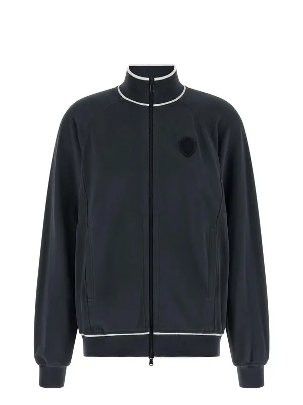 Brunello Cucinelli Heraldic Patch Sweatshirt - Blue