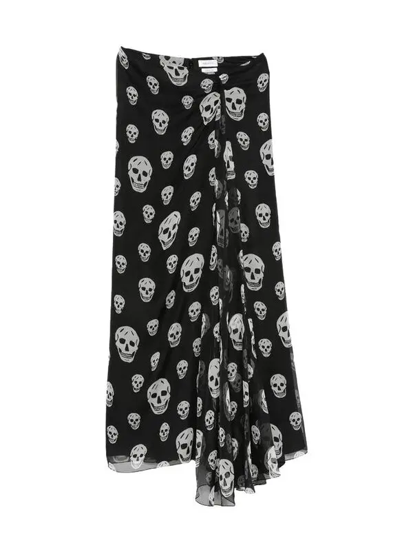 Alexander McQueen Skirts Asymmetric & Draped Skirts - Black