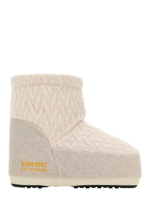 Moon Boot Fabric X Guest In Residence Icon Low Ankle Boots - White