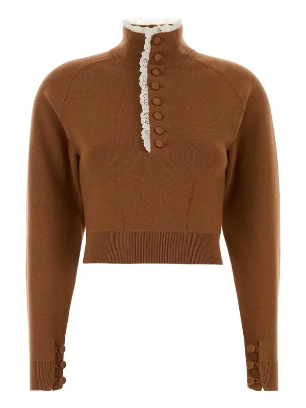 Chloé Wool Sweater - Brown