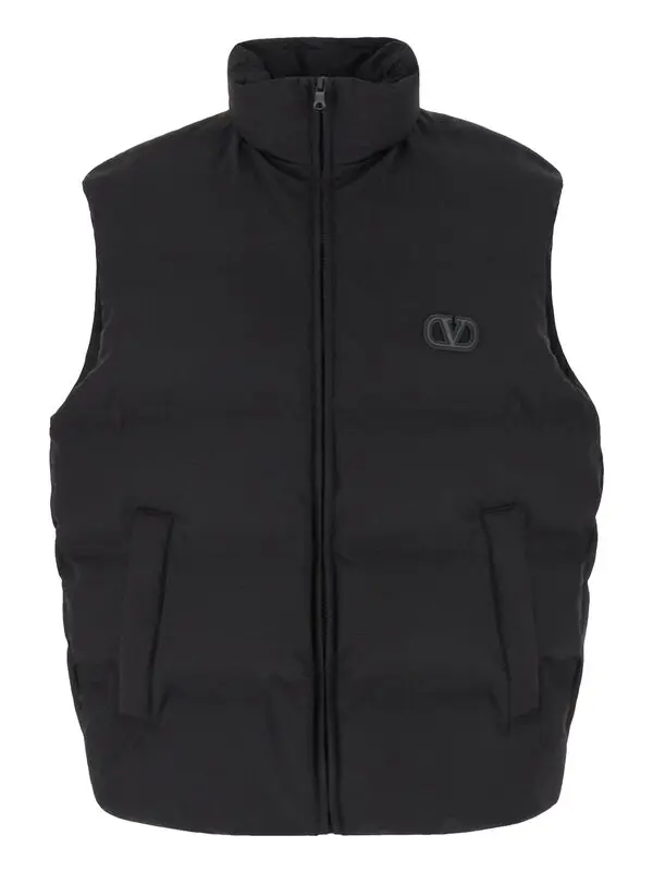 Valentino Garavani Quilted Zip Up Puffer Jacket - Multicolor
