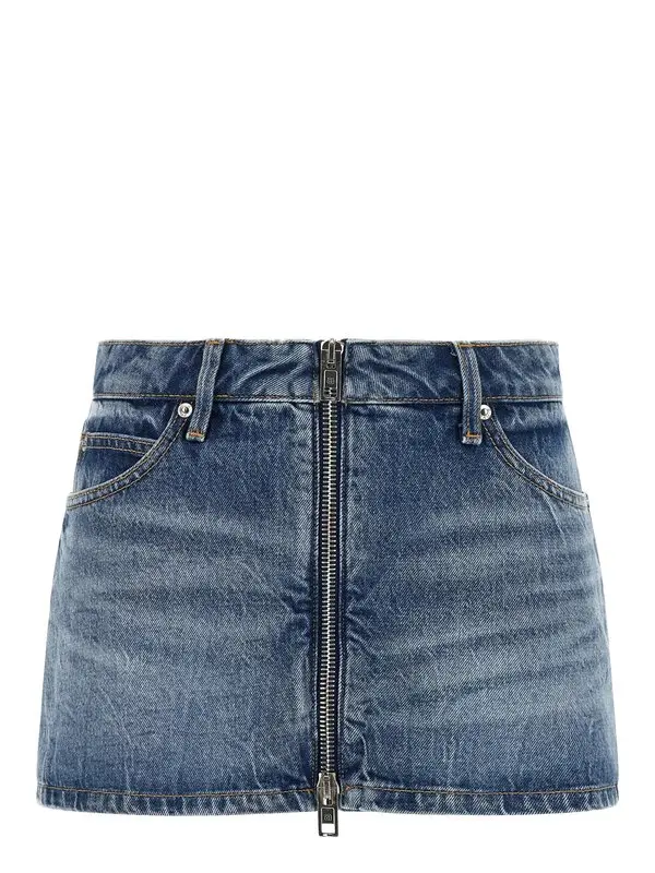 Alexander Wang Denim Skort - Blue
