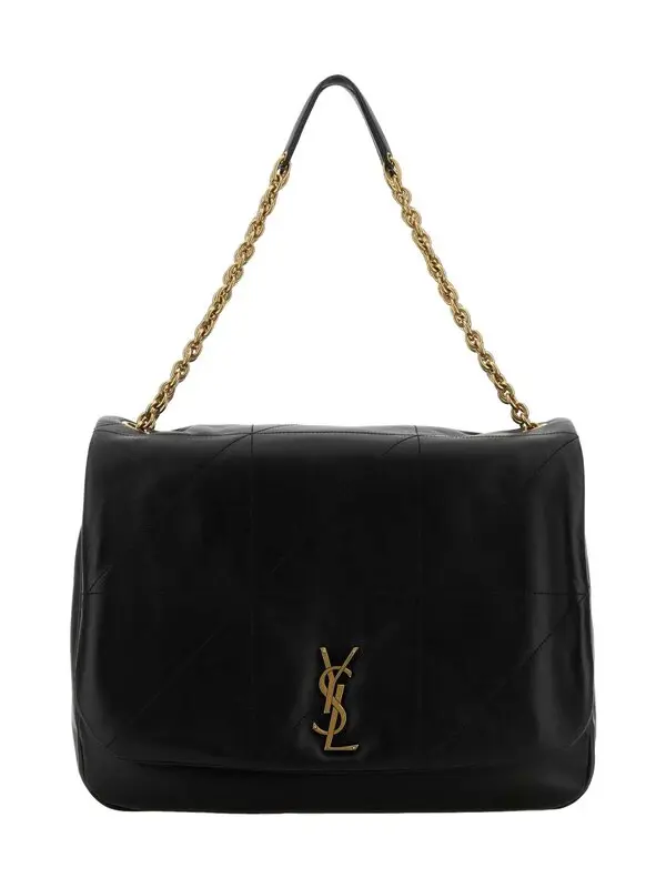 Saint Laurent Leather Jamie Shopping Bag - Black