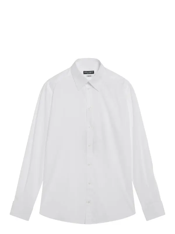 Dolce & Gabbana Martini Cotton Poplin Shirt - White