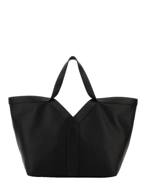 Saint Laurent Leather Y Shopping Bag - Black