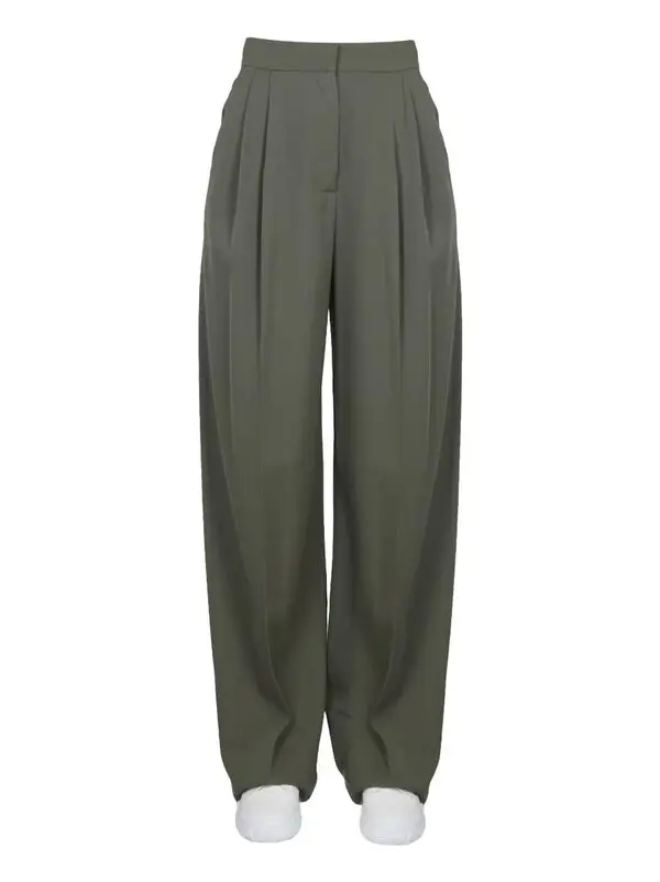 Alexander McQueen Wide Leg Pants - Green