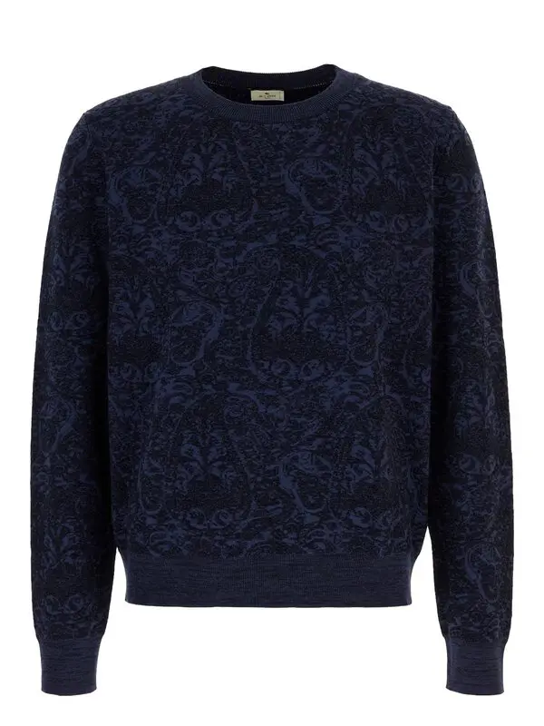 Etro Crew Neck Paisley Knitwear - Multicolor