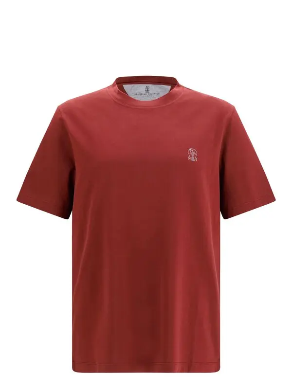 Brunello Cucinelli Logoed T-shirt - Multicolor