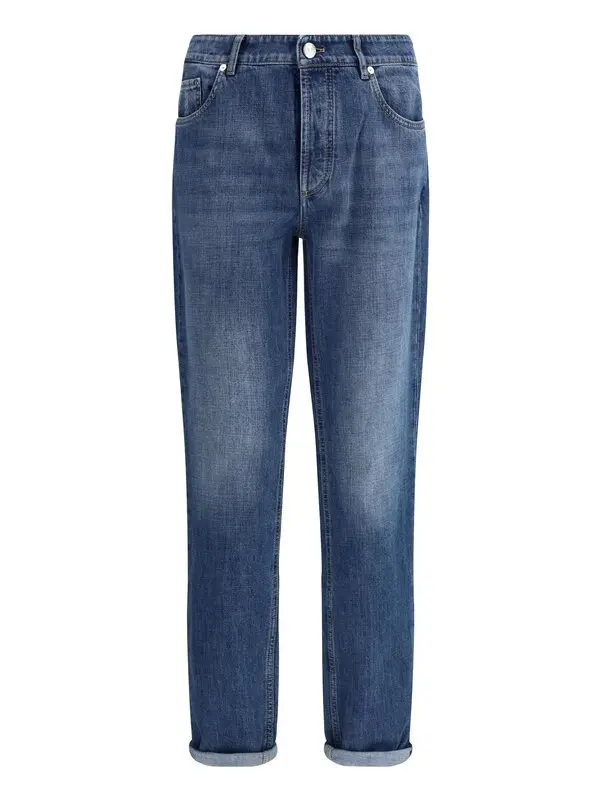 Brunello Cucinelli Cuffed Jeans - Blue