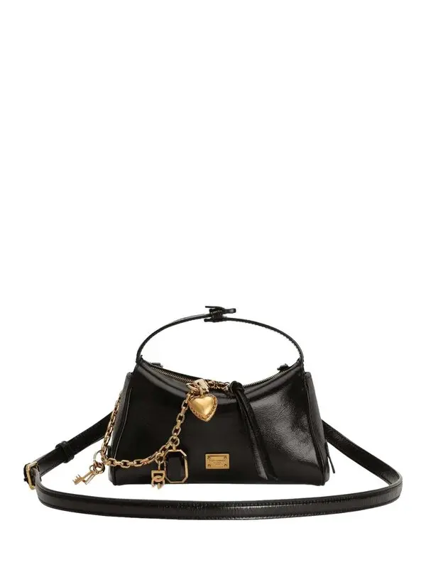 Dolce & Gabbana Applique Shoulder Bag - Black