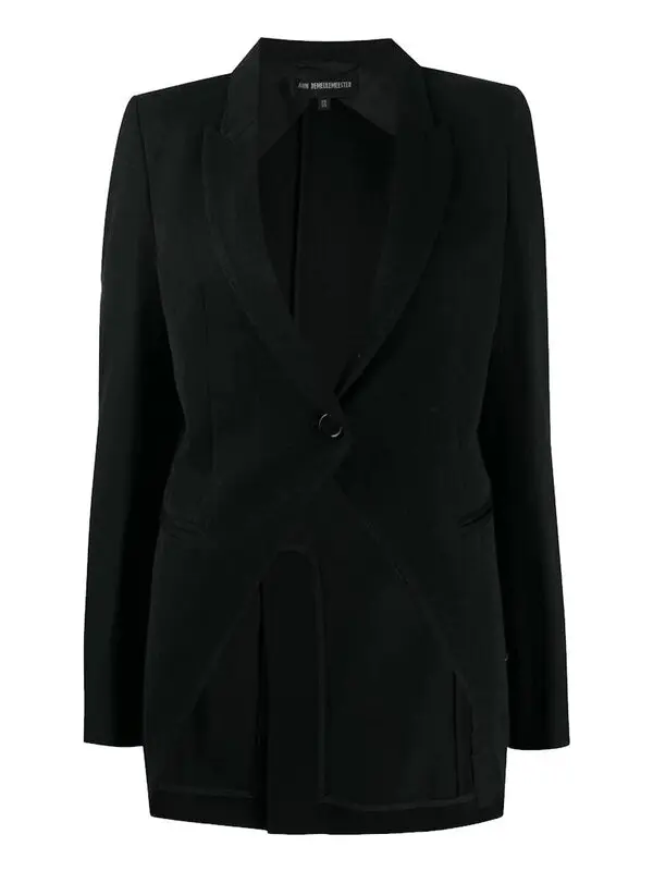 ANN DEMEULEMEESTER Jackets Cropped Jackets - Black