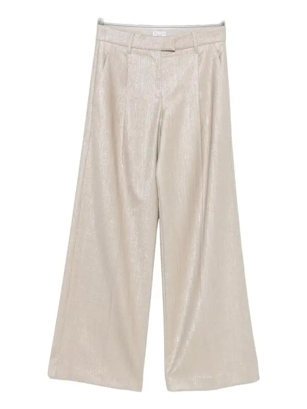 Brunello Cucinelli Wool Blend Trousers - Multicolor