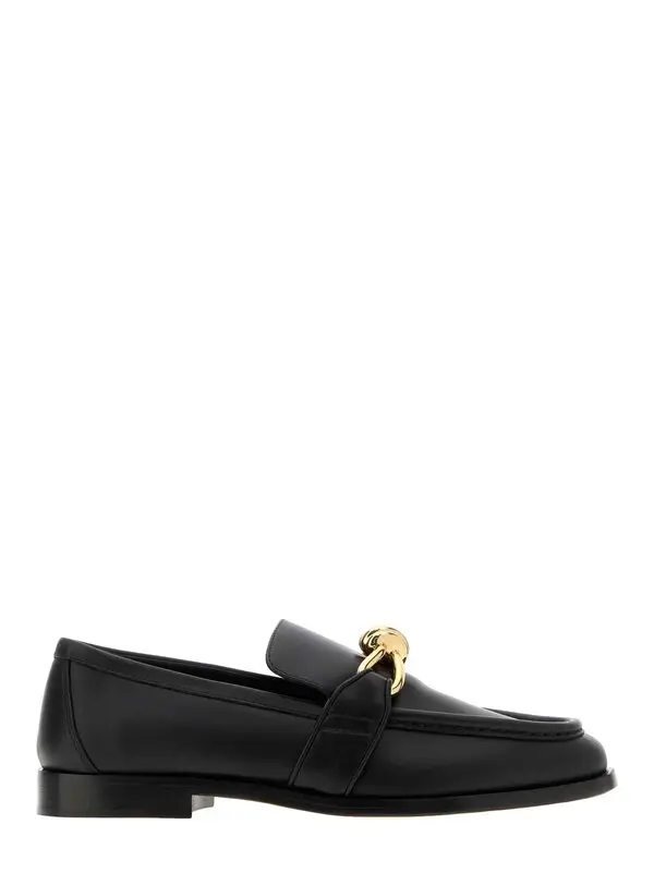 Bottega Veneta Leather Astaire Loafers - Black