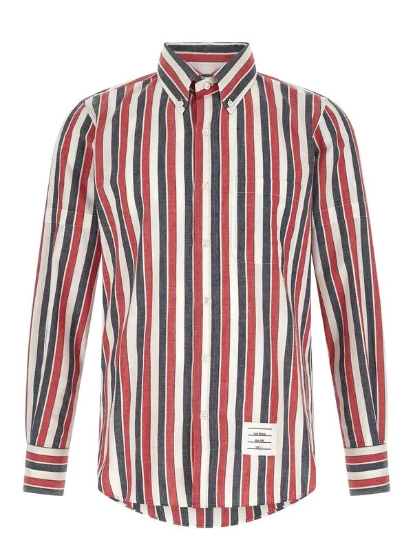 Thom Browne Madras Cotton Shirt - Multicolor