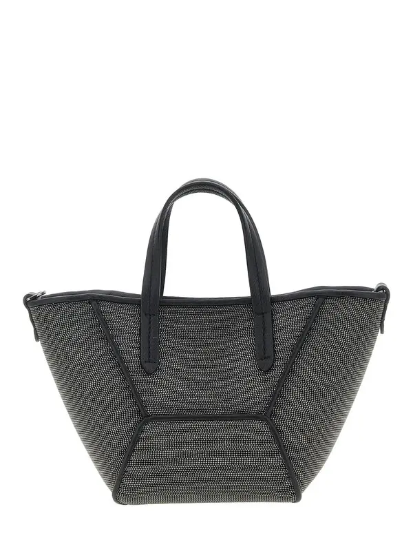 Brunello Cucinelli Bc Duo Mini Precious' Handbag - Black