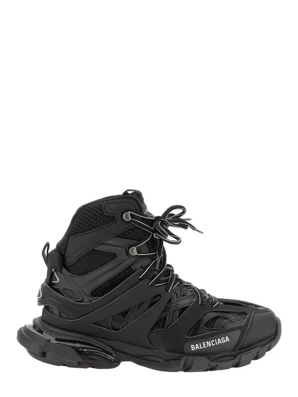 Balenciaga Track Hike High Top Sneakers - Black