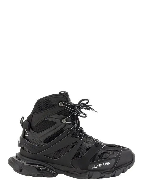 Balenciaga Track Hike High Top Sneakers - Black
