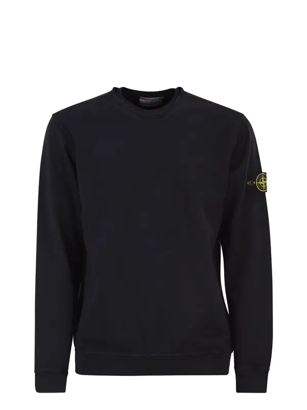 Stone Island Regular Fit Crew Neck Sweatshirt - Blue