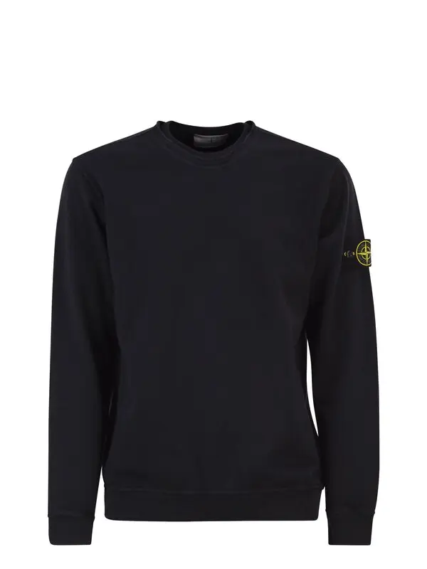 Stone Island Regular Fit Crew Neck Sweatshirt - Blue