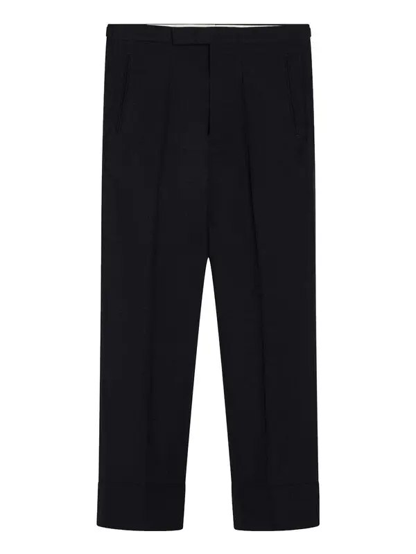 Prada Wool And Mohair Trousers - Blue