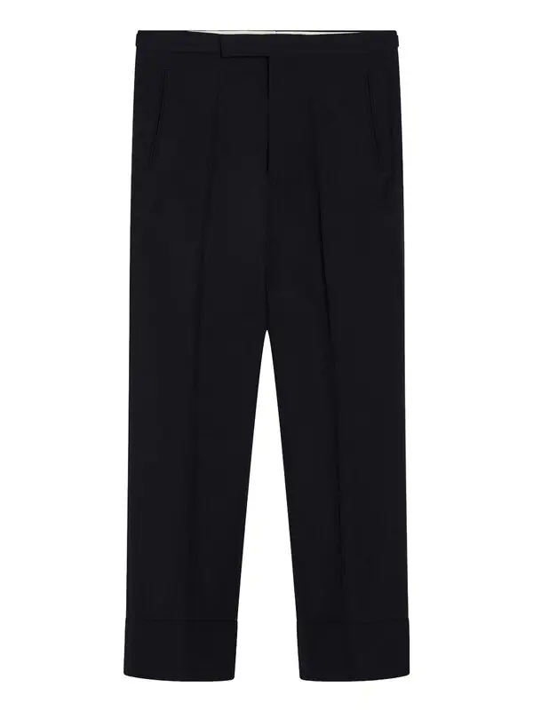 Prada Wool And Mohair Trousers - Blue