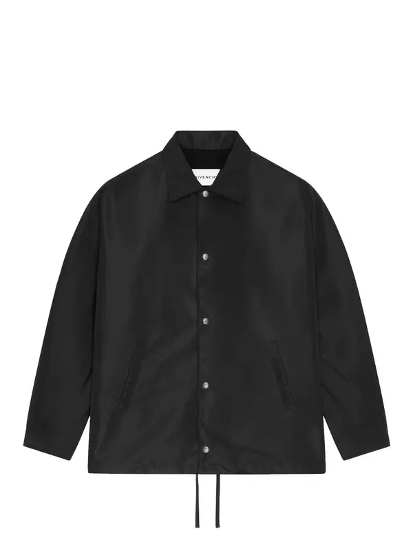 Givenchy Polyester Coach Jacket - Black