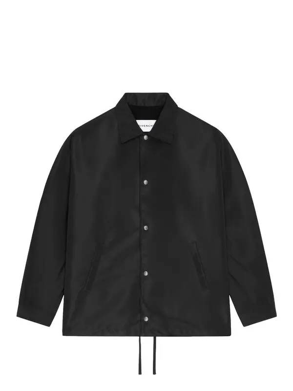 Givenchy Polyester Coach Jacket - Black