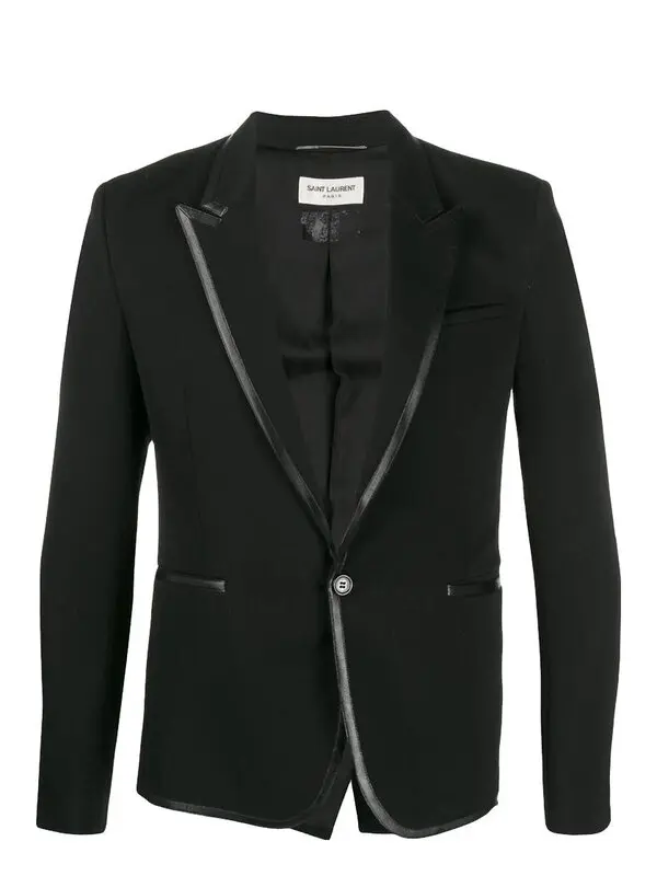 Saint Laurent Wool Blend Blazer - Black