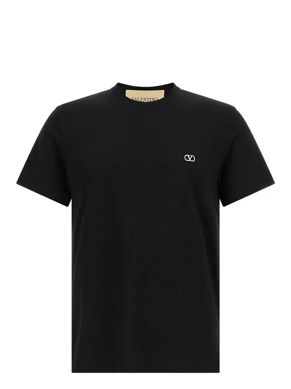 Valentino Garavani Vlogo' Embroidery T-shirt - Black