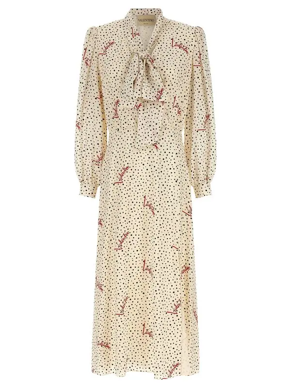 Valentino Garavani Silk Midi Dress - Multicolor