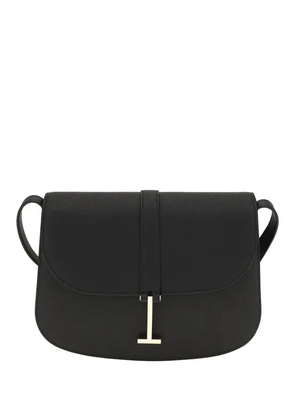 TOM FORD Small Leather Crossbody Bag - Black