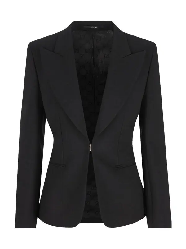 Gucci Wool Single-breasted Jacket - Multicolor