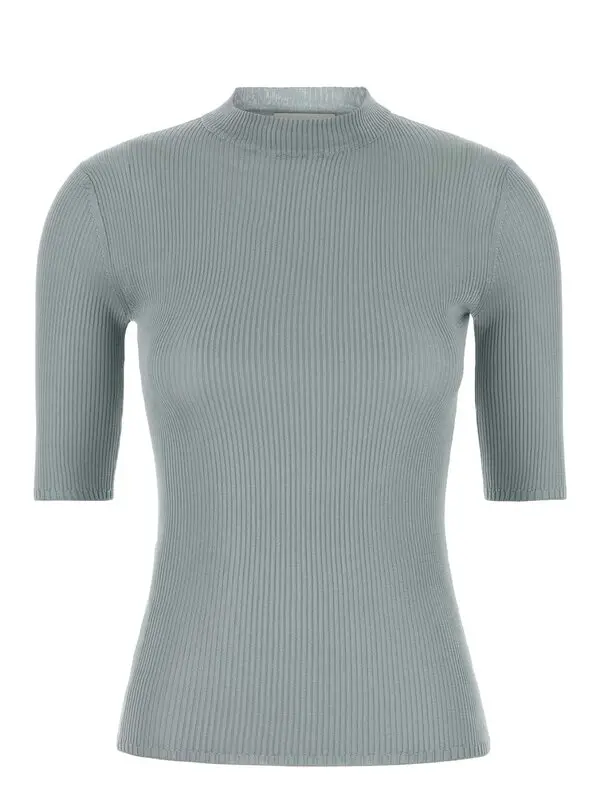 Miu Miu Silk Knit Top - Blue