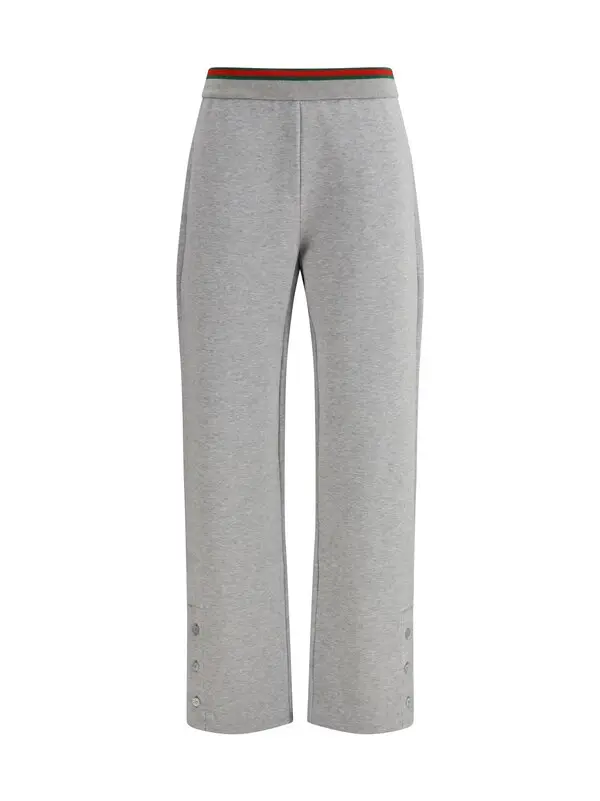 Gucci Leisure Pants In Cotton Jersey - Gray
