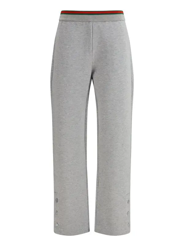 Gucci Cotton Jersey Leisure Pants - Gray