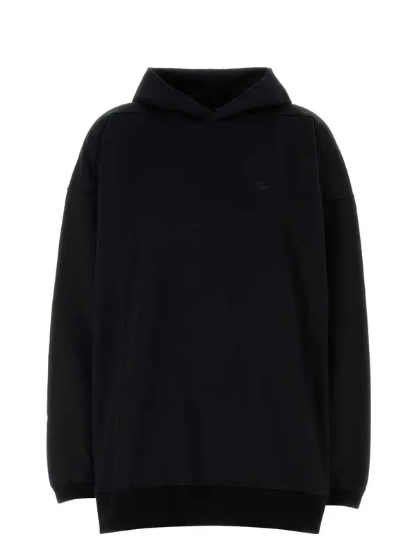 Gucci Cotton Blend Oversized Sweatshirt - Black