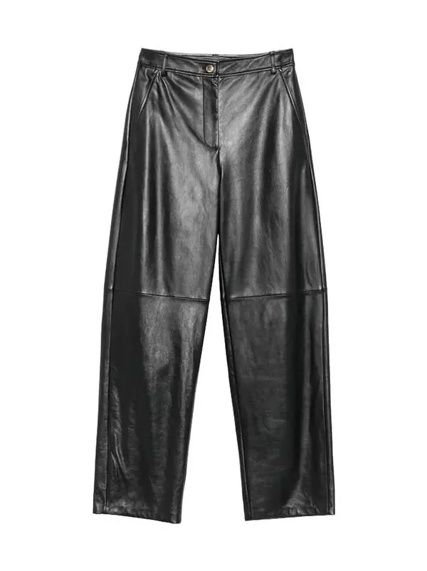 Max Mara Trousers Straight Trousers - Black
