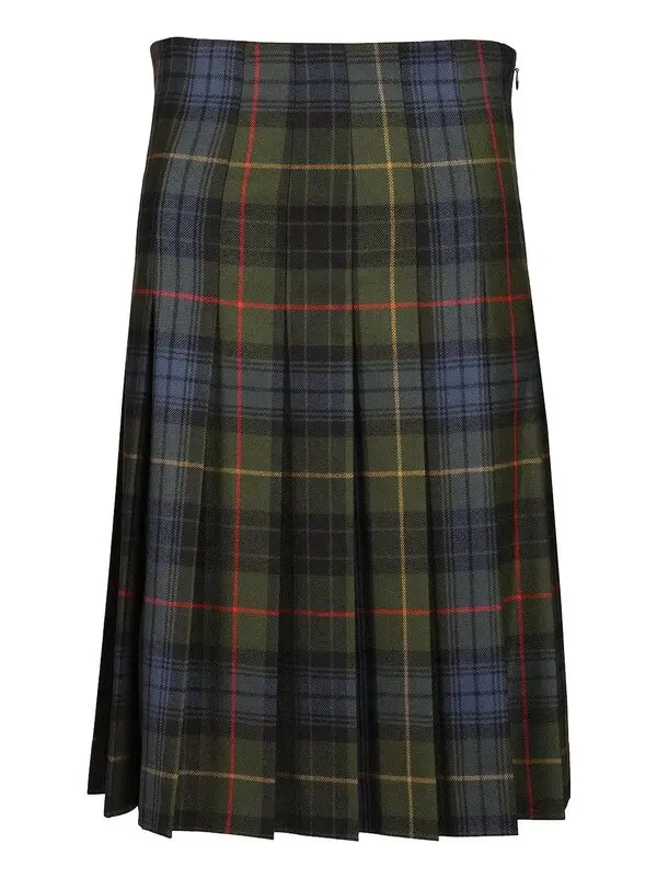Etro Wool Pleated Skirt - Multicolor
