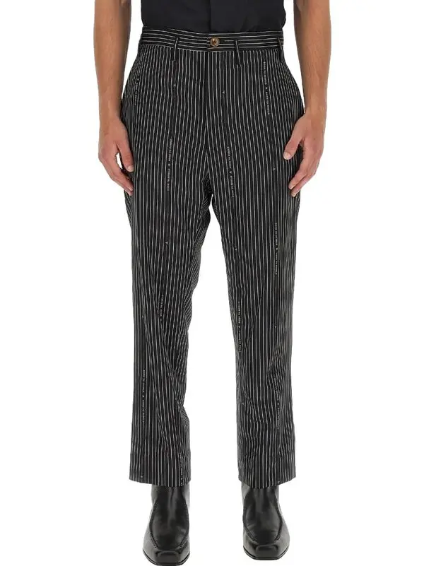 VIVIENNE WESTWOOD Cruise Cropped Trousers - Black