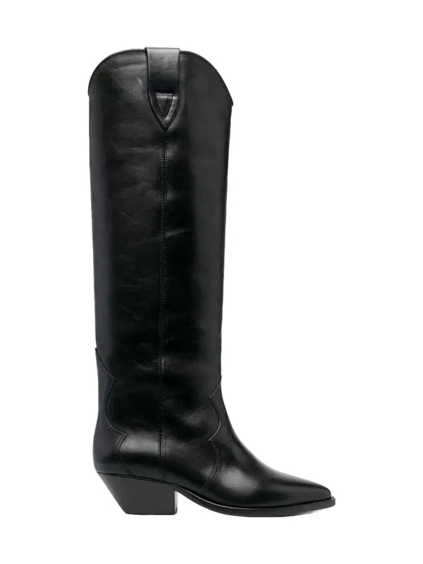 Isabel Marant Étoile Calf Leather Denvee Boots - Black