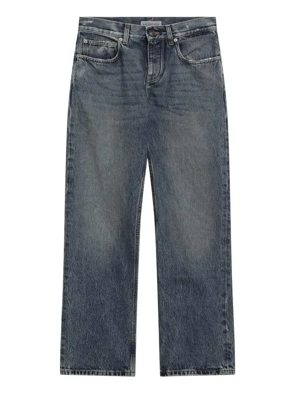 Balenciaga Vintage Distressed Denim Jeans - Blue