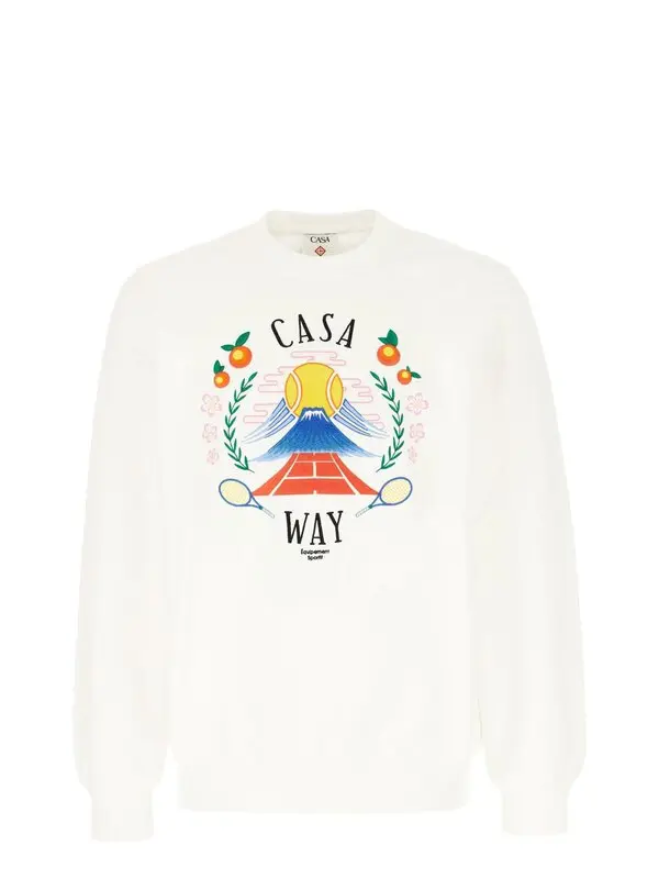 Casablanca Graphic Print Cotton Sweatshirt - Multicolor